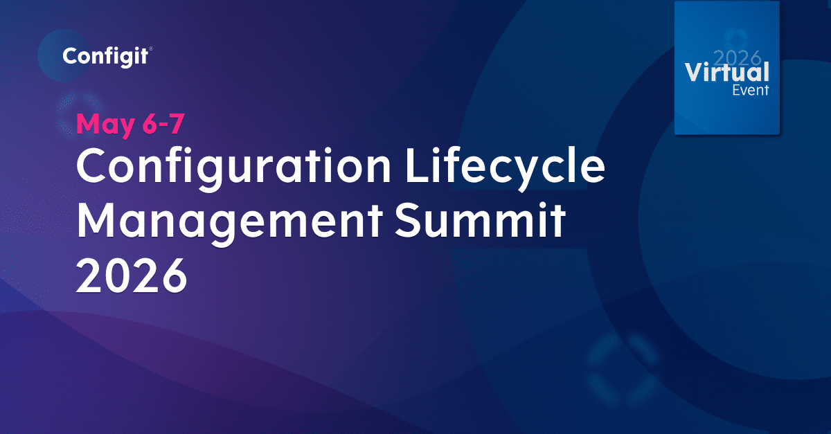 Configuration Lifecycle Management Summit 2026 Configit