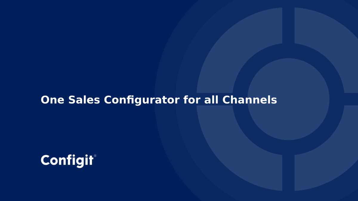 One Sales Configurator for all of your sales channels - Configit